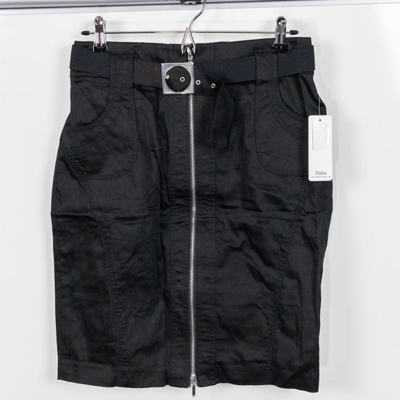 Dalia Collection | Skirts | Nwt Dalia Collection Zip Front Belted ...
